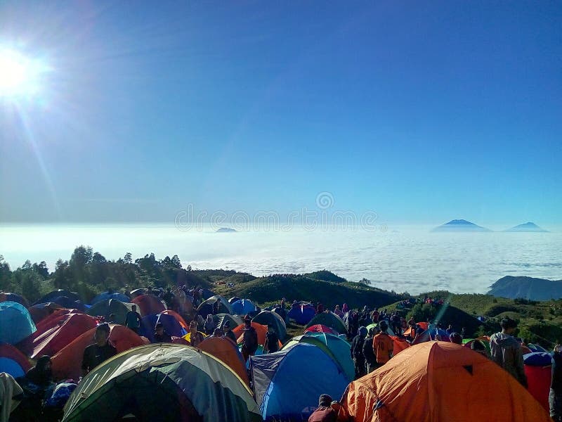 Prau Mountain View from Wonosobo, Indonesia Editorial Photography ...