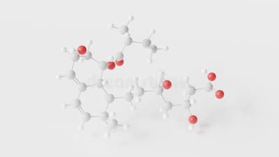 Pravastatin Molecule 3d, Molecular Structure, Ball and Stick Model ...