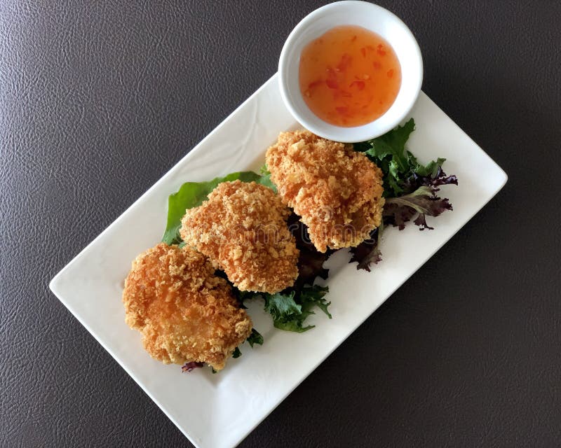 Prawn cake stock image. Image of thai, cake, popular - 141878107