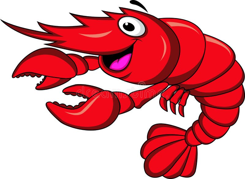 Prawn cartoon stock illustration. Illustration of icon - 24128110