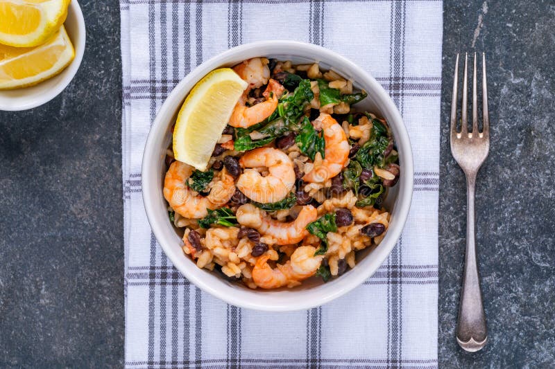 Prawn and chorizo risotto stock image. Image of spice - 322272979