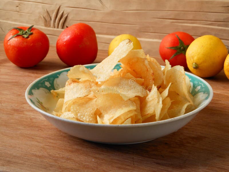 Prawn Crackers Tranditional Popular Snack Stock Photo - Image of dish ...