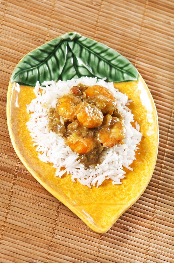 Prawn curry stock photo. Image of indian, pasanda, rice - 9567074