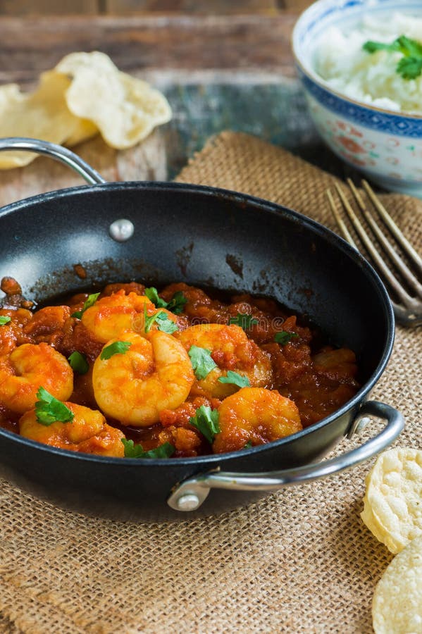 Prawn curry and rice stock image. Image of savoury, asia - 87162921