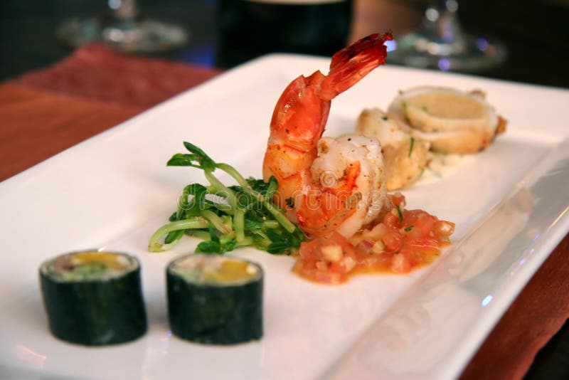 Prawn dish stock image. Image of calories, good, king - 1003225