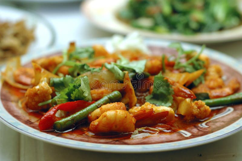 Prawn dish stock photo. Image of main, food, chili, seafood - 1644742