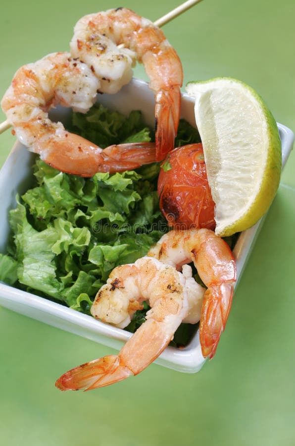 Prawn Dish stock image. Image of orange, parsley, buffet - 1860585