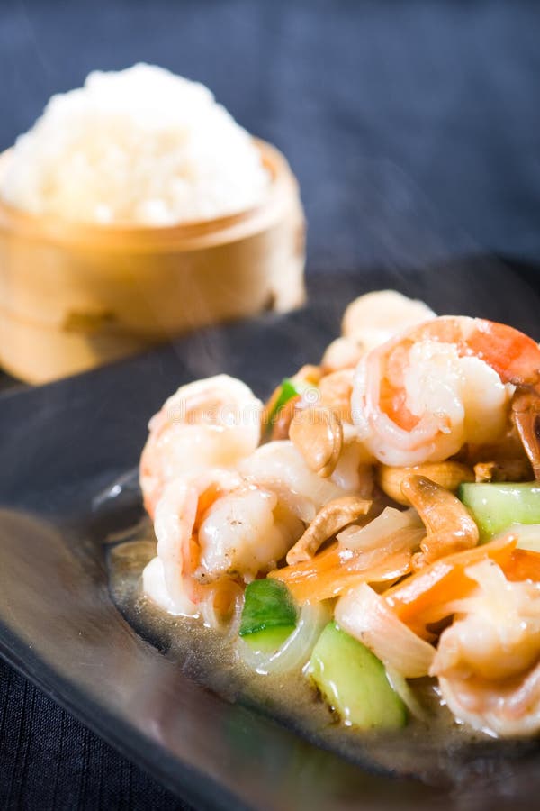 Prawn dish stock photo. Image of carrot, delicious, prepared - 8671774