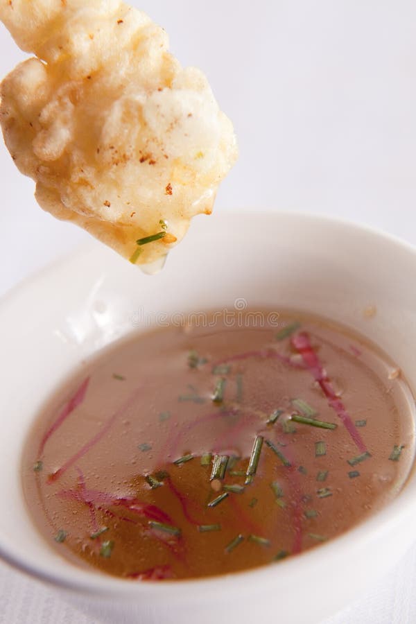 Prawn drop dip stock image. Image of gourmet, delicacy - 15353473