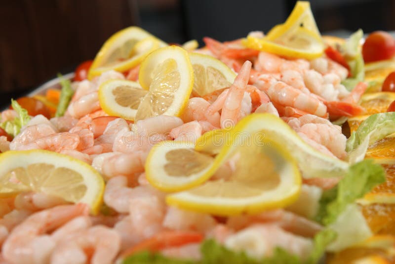 Prawn Platter stock photo. Image of seafood, tray, horizontal - 13799972