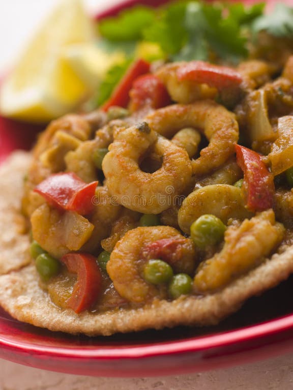 Prawn Puri with Lemon stock photo. Image of indoor, international - 5946206