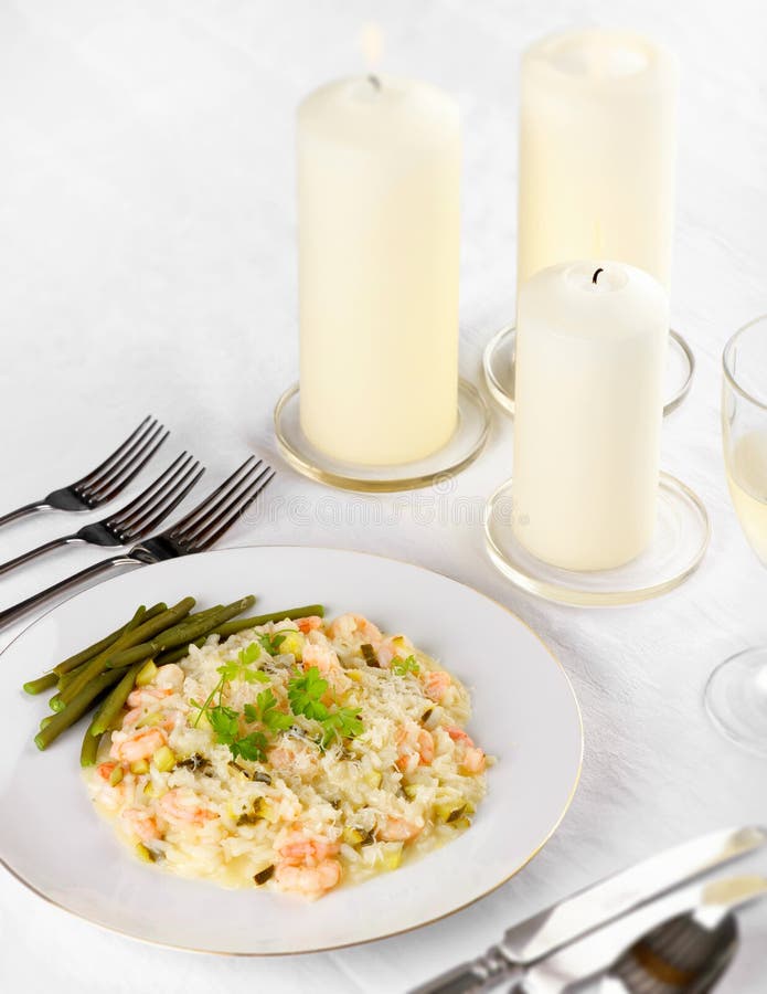 Prawn Risotto Bianco stock photo. Image of creamy, european - 33129678