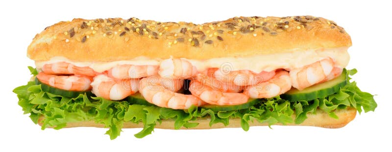 Prawn Salad Sandwich Sub Roll Stock Photos - Free & Royalty-Free Stock ...