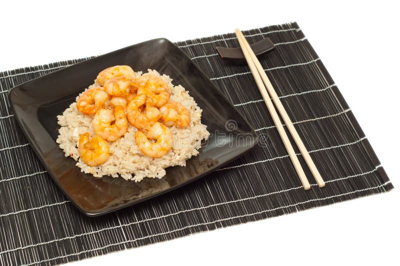 Tiger Prawns Frying In A Pan Stock Photo - Image of delicious, single ...