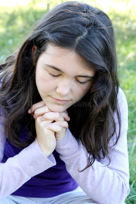 Pray stock image. Image of woman, face, girl, spiritual - 6930173