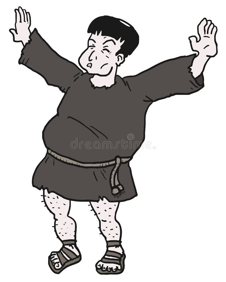 Fat monk stock vector. Illustration of priest, cures - 32209544