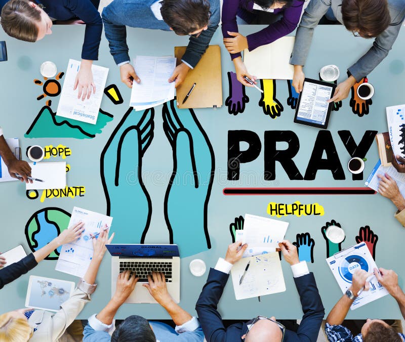 Pray Praying Hope Help Spirituality Religion Concept Stock Image ...