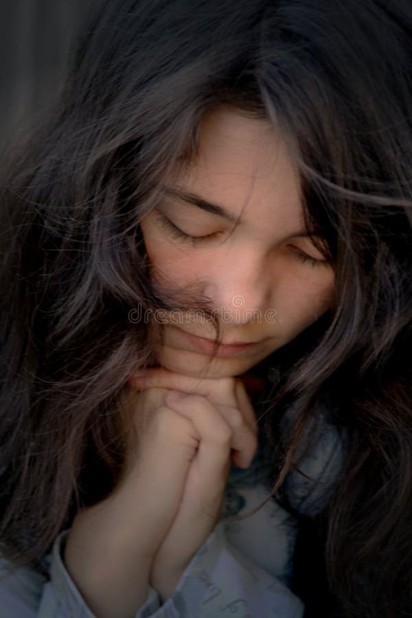 Pray stock image. Image of woman, face, girl, spiritual - 6930173
