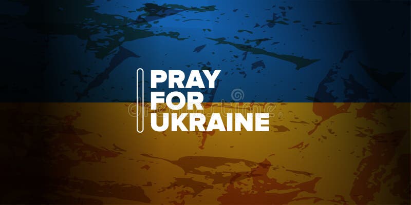 Pray for Ukraine Banner. Pray Ukraine Poster Stock Vector - Illustration of flat, patriotism ...