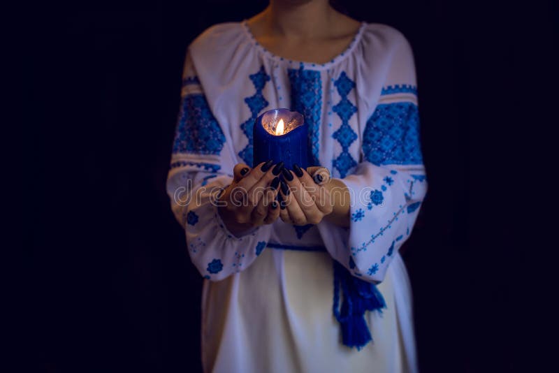 Pray for Ukraine, Support and Magic Help Stock Image - Image of candle ...