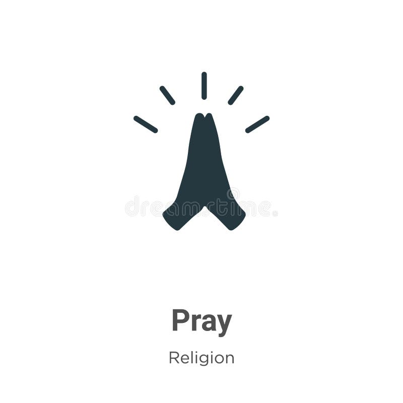 Pray Vector Line Colour Icon Stock Vector - Illustration of home, icon ...