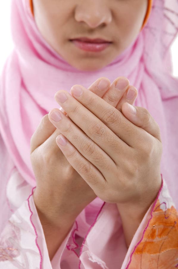 Prayer stock image. Image of pretty, lady, gesturing - 24364667