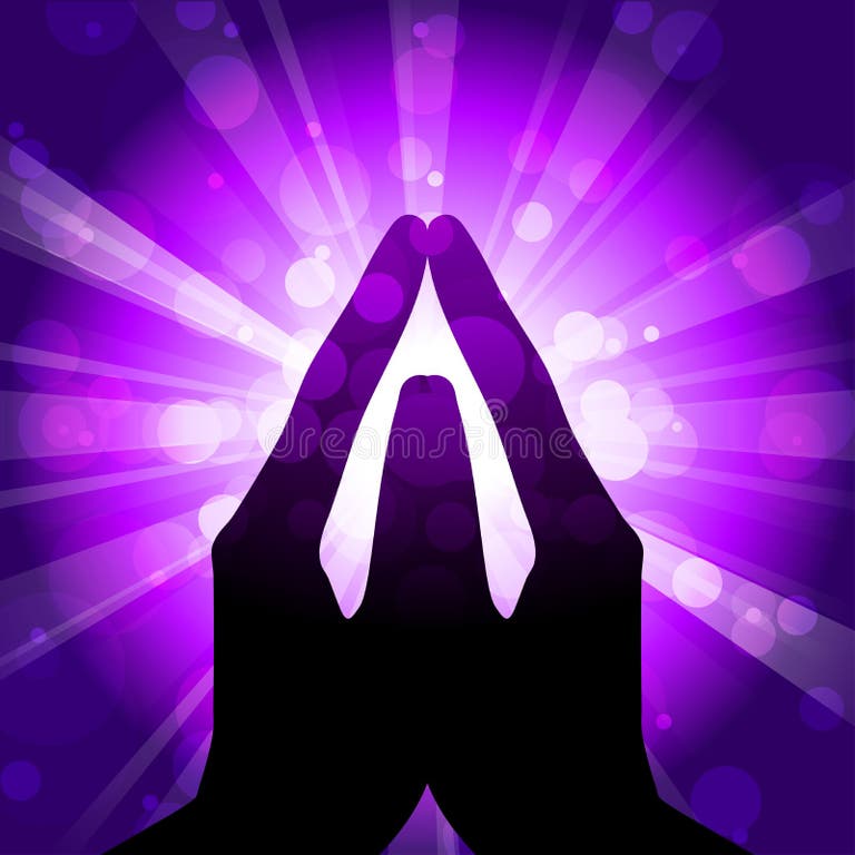 Purple Prayer Stock Illustrations – 5,484 Purple Prayer Stock ...