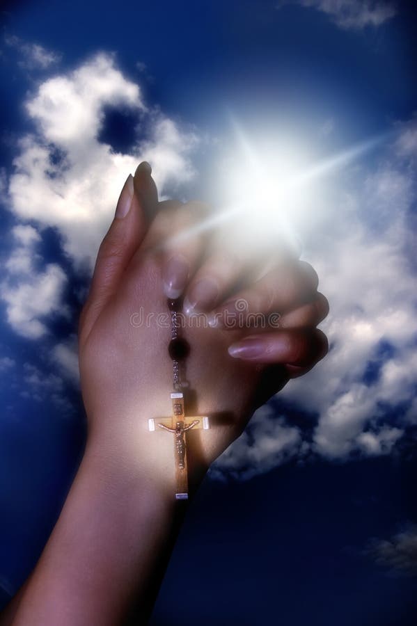 Prayer stock image. Image of hands, saint, faith, symbol - 5411055
