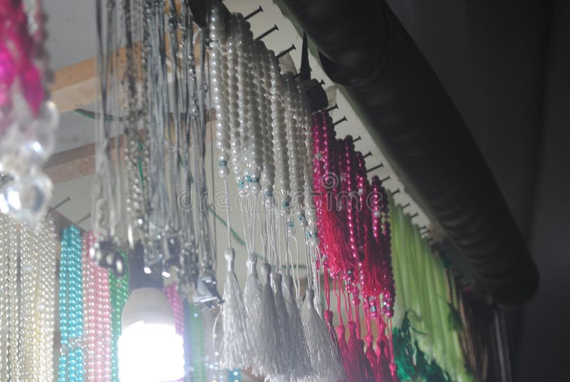 Prayer Beads on the Store Front Stock Image - Image of beads ...