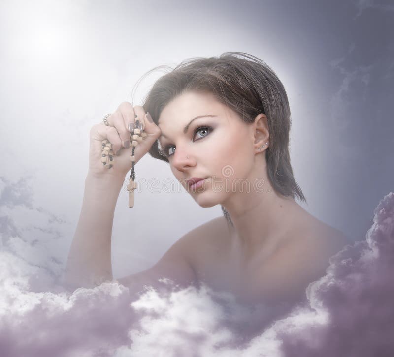 Prayer stock image. Image of dream, faith, woman, meditation - 44074049