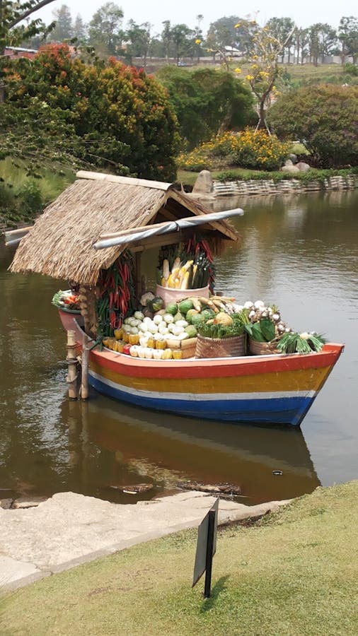 Prayer boat by Budi Sutomo stock image. Image of painting - 257858027