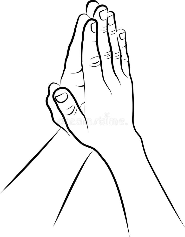 Prayer Hands Clip Art Stock Illustrations – 277 Prayer Hands Clip Art ...