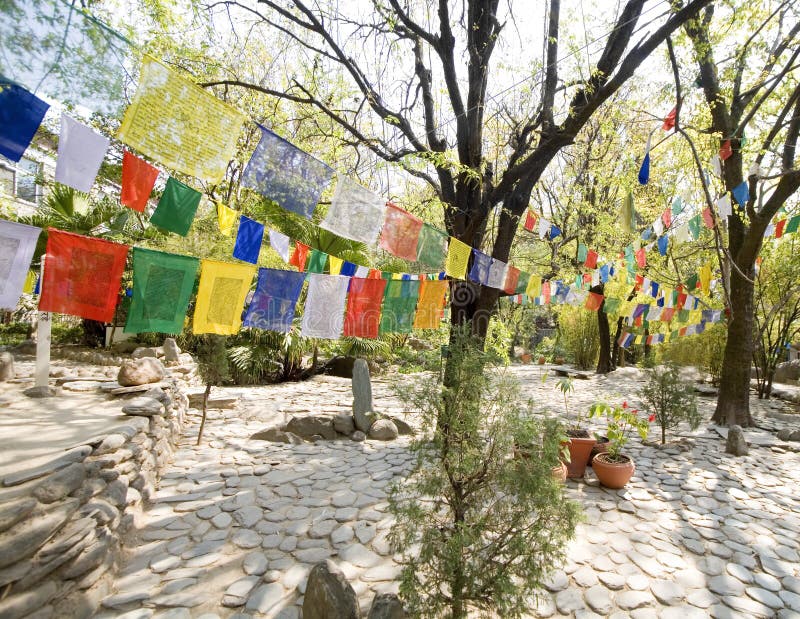 Prayer flags stock photo. Image of buddha, cloth, temple - 14739612
