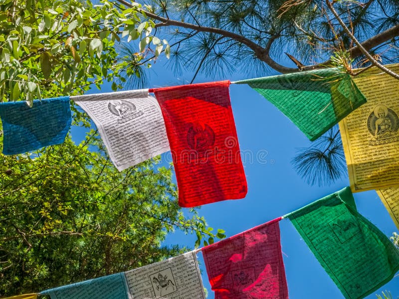 Prayer flags editorial photography. Image of hillside - 40174232