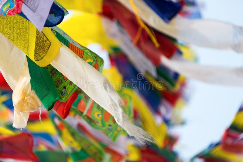 Buddhist Prayer Flags stock photo. Image of religion - 12532058