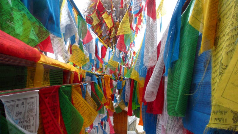 Prayer Flags stock photo. Image of prayer, shangri, chino - 70955462