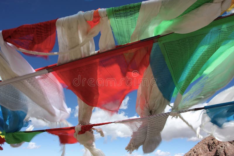 Prayer Flags in Tibet China Stock Photo - Image of religion, china: 5312626