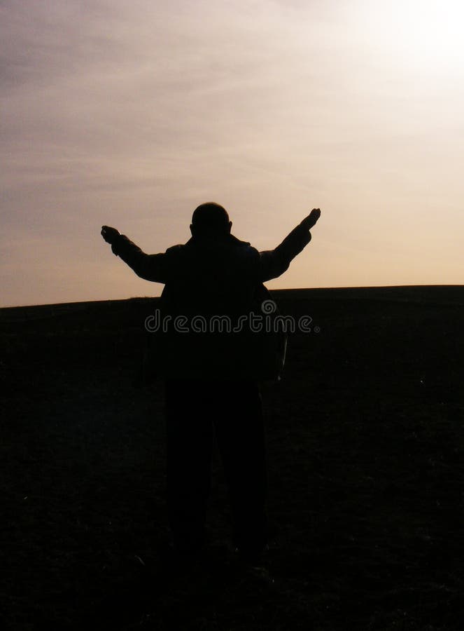 Prayer, God Open Hands, Muslim Sunset and Prayer Stock Photo - Image of ...