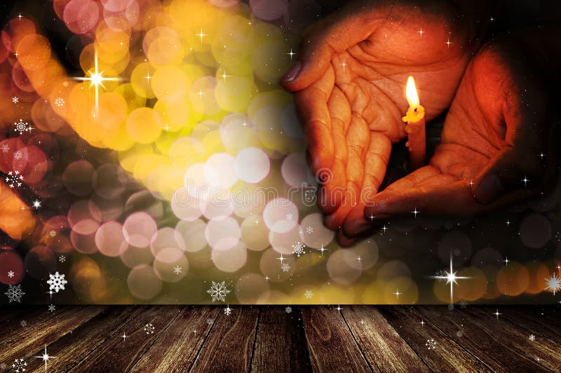 Lights for Prayer and Meditation. Shallow Depth of Field Stock Image ...