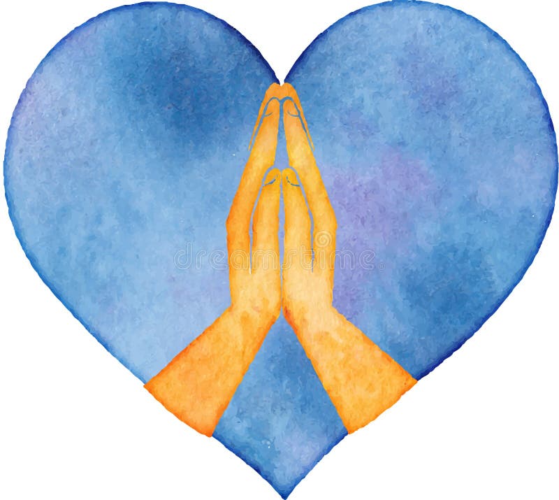Prayer hands stock illustration. Illustration of human - 60116199