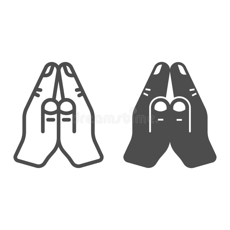 Hands Praying Sign Stock Illustrations – 3,751 Hands Praying Sign Stock ...
