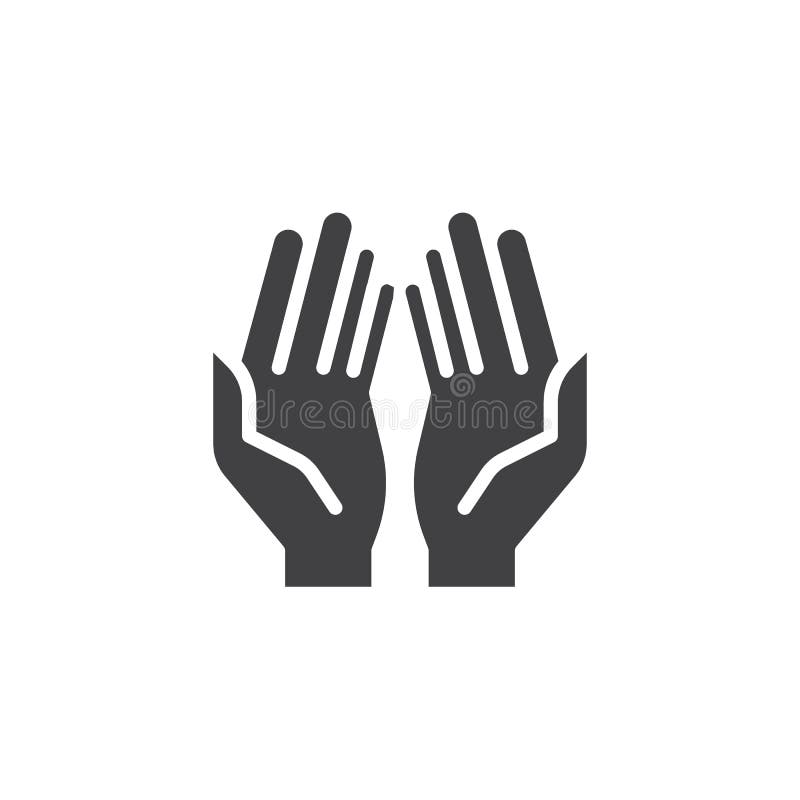 Pray Line Icon, Religion and Prayer, Hands Praying Sign, Vector ...