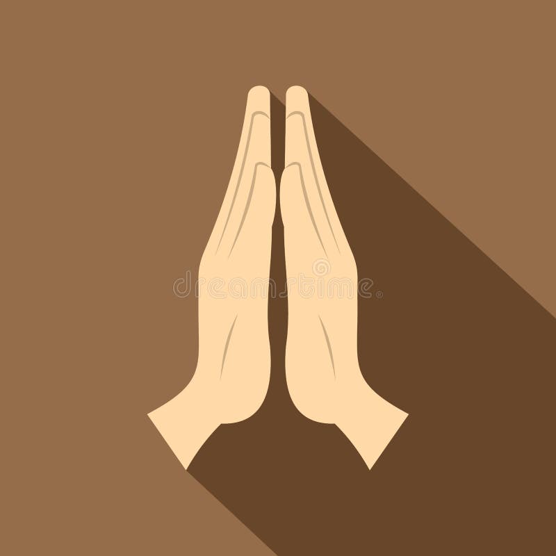 Prayer icon , flat style stock vector. Illustration of vector - 85575463