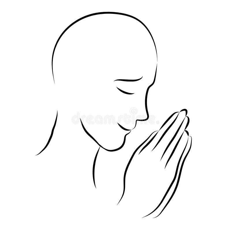 Prayer illustartion vector stock vector. Illustration of creative ...