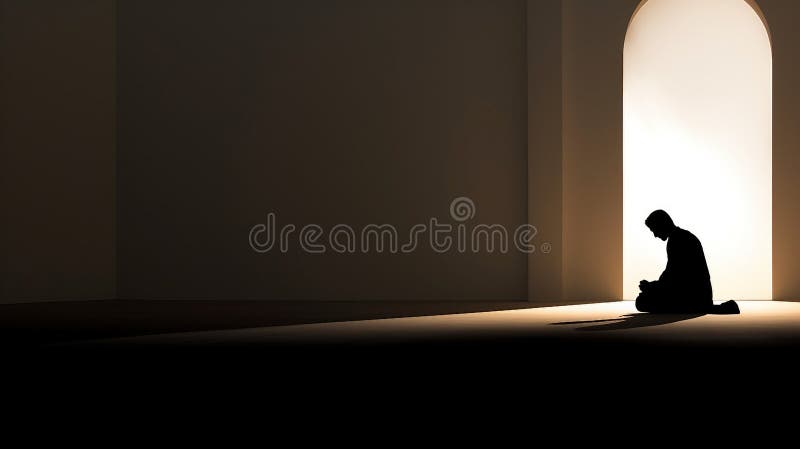 Prayer of Islam with Copy Space Stock Photo - Image of allah, muslim ...