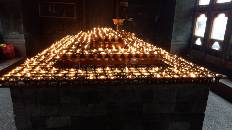 Prayer lights editorial photography. Image of monk, monastery - 52699562