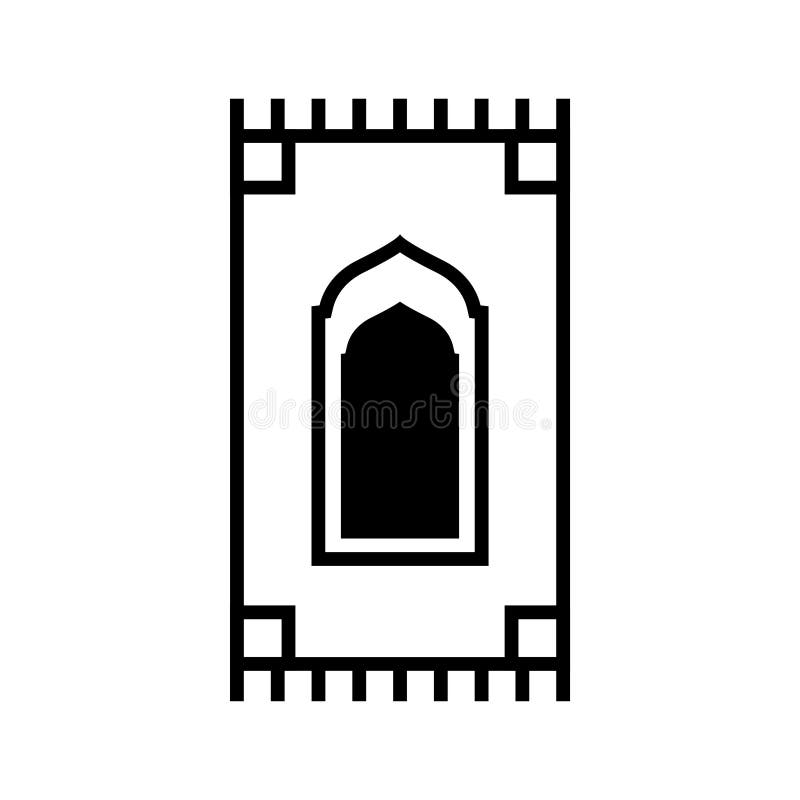 Prayer Mat Icon Design Template Vector Illustration Stock Illustration ...