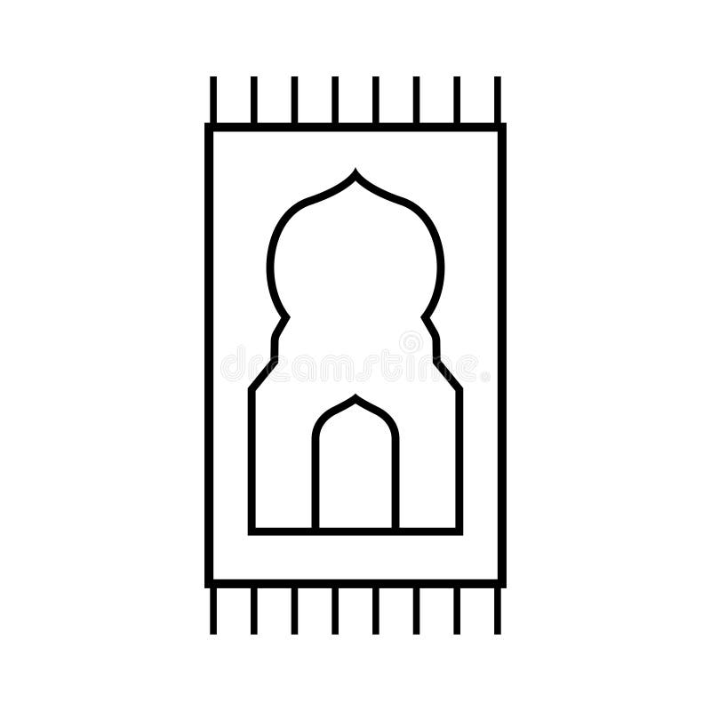 Prayer Mat Icon Design Template Vector Illustration Stock Illustration ...