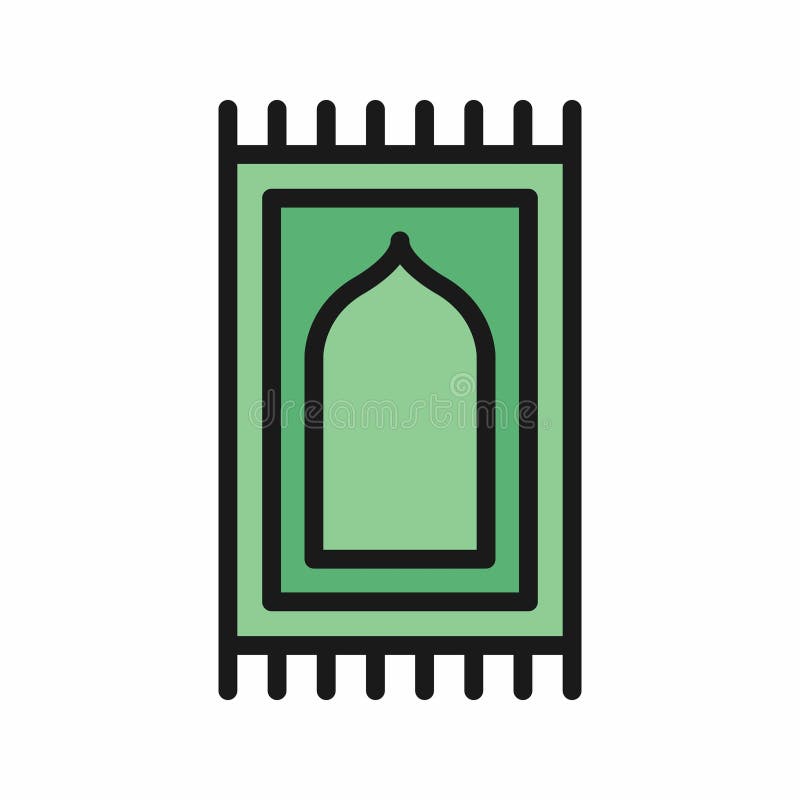 Prayer Mat Icon Vector Image. Stock Illustration - Illustration of ...