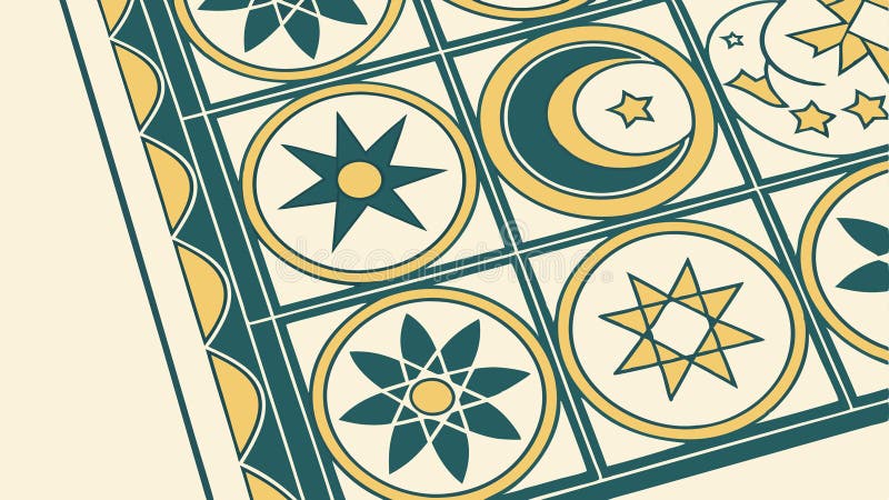 Prayer Mat with Islamic Geometric Pattern Art and Design Generative AI ...